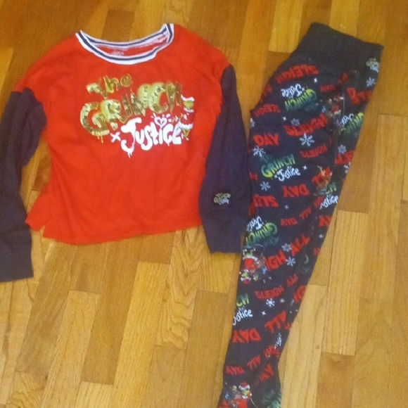 Justice | Matching Sets | Justice Kids Grinch Holiday Set Long Sleeve ...
